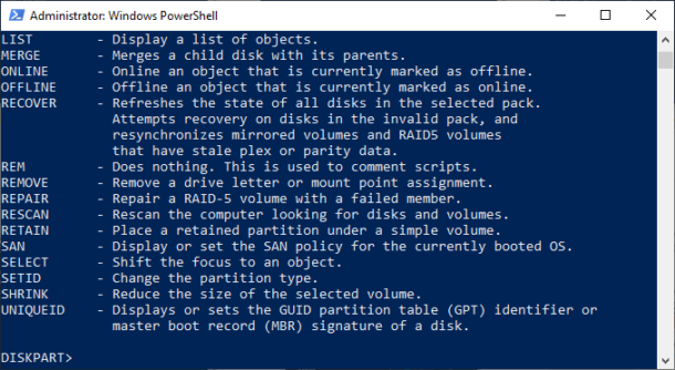 How to Use DiskPart Utility in Windows