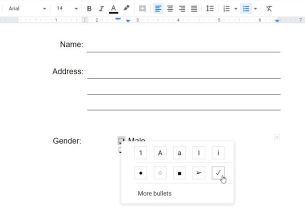 How to Make a Fillable Google Docs Form With Tables