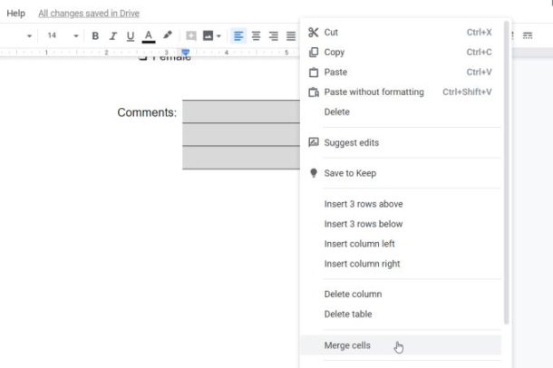 How to Make a Fillable Google Docs Form With Tables