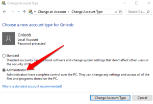 How To Change The Administrator On Windows 10