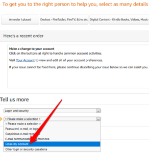 How To Delete An Amazon Account