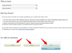 How To Delete An Amazon Account