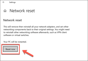 How to Reset Network Settings in Windows 10