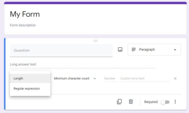 How to Set Up Response Validation in Google Forms