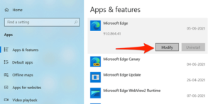 How to Repair Microsoft Edge on Windows 10