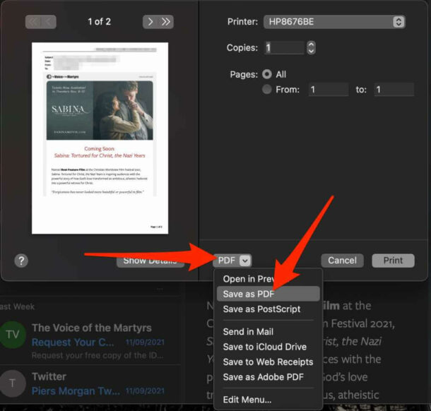 How to Save an Email as a PDF File