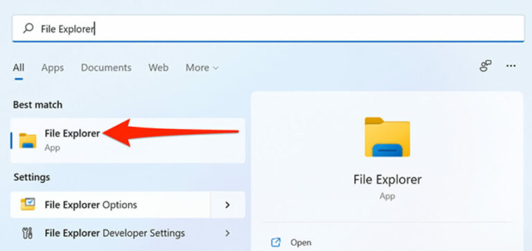 How to Open File Explorer on Windows 11