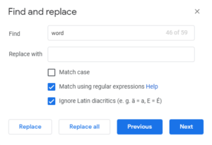 How to Find and Replace Words in MS Word and Google Docs