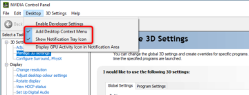 FIX: Nvidia Control Panel Missing