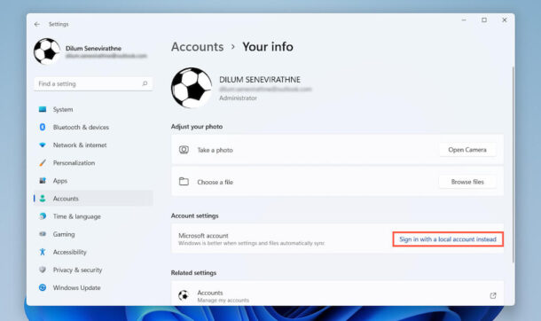 How to Remove a Microsoft Account from Windows 11