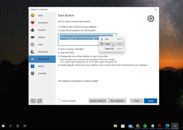 How to Use TaskbarX to Customize Your Windows Taskbar