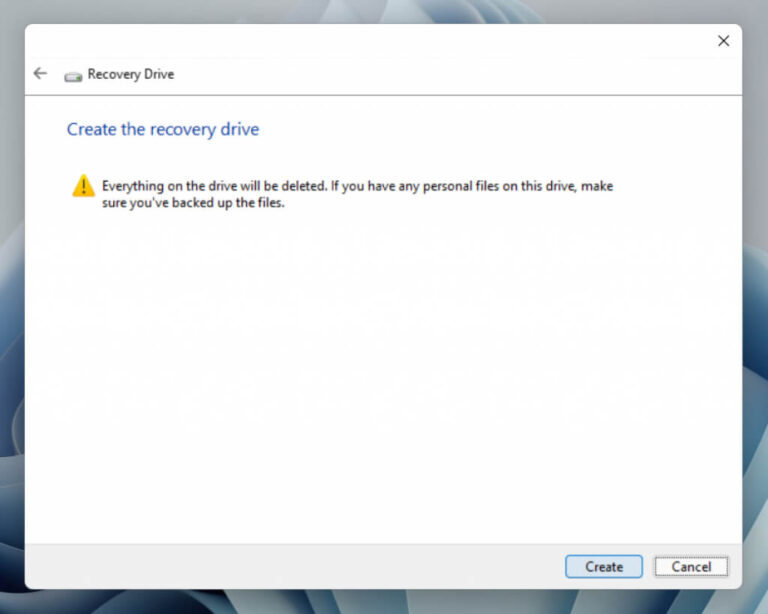 How to Create and Use a Windows 11 Recovery USB Drive