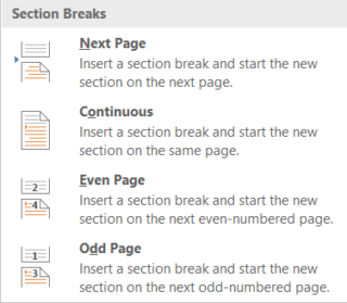 How to Insert a Section Break in Microsoft Word