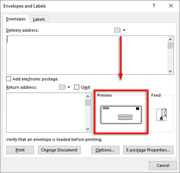 How to Print on an Envelope in Microsoft Word