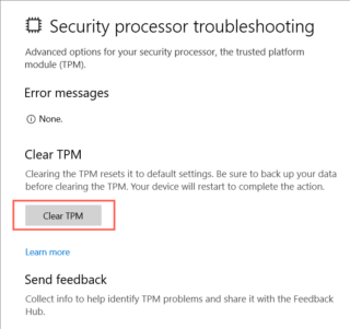 How to Fix “Trusted Platform Module Has Malfunctioned” Error in Windows