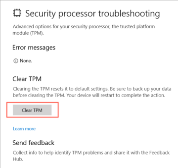 How to Fix “Trusted Platform Module Has Malfunctioned” Error in Windows