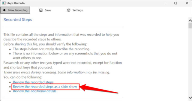 How to Use Steps Recorder When Troubleshooting Windows