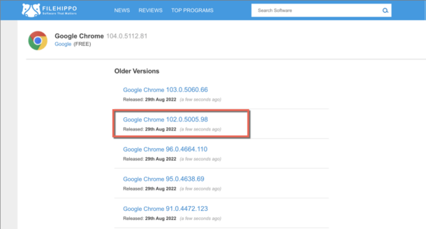 How to Downgrade Google Chrome to an Older Version