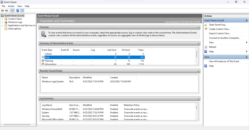 How to Use Event Viewer to Troubleshoot Windows Problems