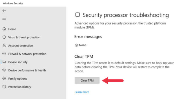 How to Fix “TPM Device Is Not Detected Error” in Windows