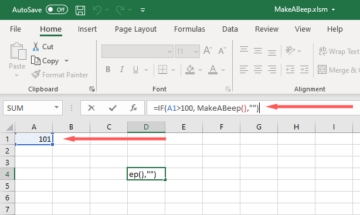 How to Create and Ring a Sound Alarm in Microsoft Excel