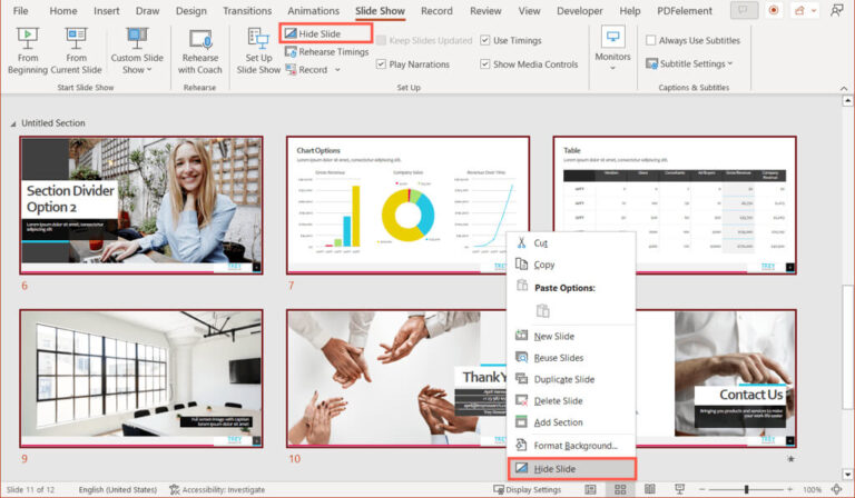 How to Hide a Slide in Microsoft PowerPoint