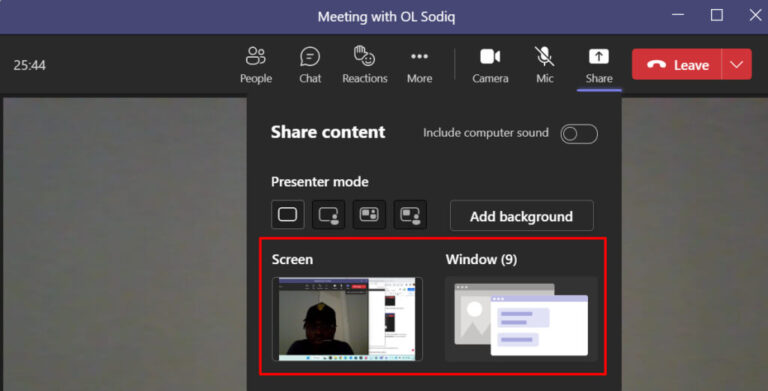 How to Share Your Screen in Microsoft Teams