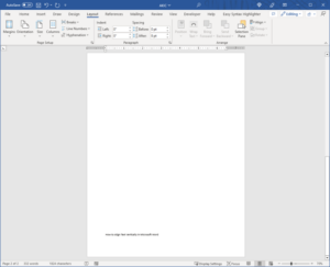 How to Vertically Align Text in Microsoft Word