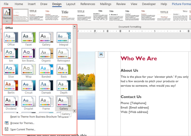 How to Make a Brochure in Microsoft Word