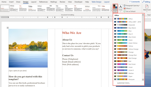 How to Make a Brochure in Microsoft Word