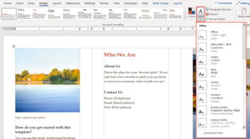 How to Make a Brochure in Microsoft Word