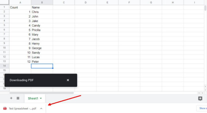 How to Convert Google Sheets to PDF