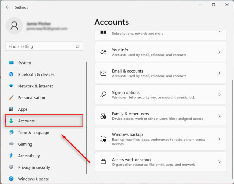 How to Manage User Account Settings in Windows 11