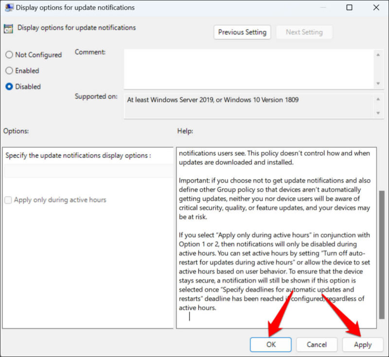 How to Stop Windows Update Notifications