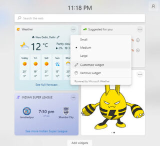 How to Use and Customize Widgets in Windows 11