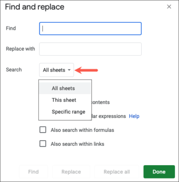 How to Use Find and Replace in Google Sheets