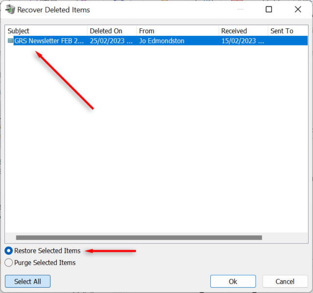 How to Recover a Deleted Item or Folder in Outlook