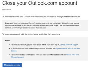 How to Close or Delete Your Outlook Account