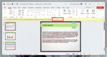 How to Recover Unsaved PowerPoint Presentations