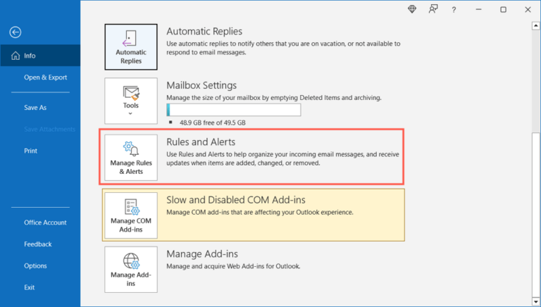 How to Create Rules in Microsoft Outlook