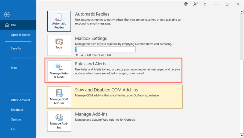 How to Create Rules in Microsoft Outlook