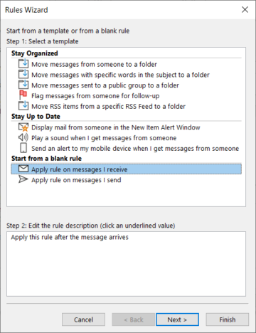 How to Create Rules in Microsoft Outlook