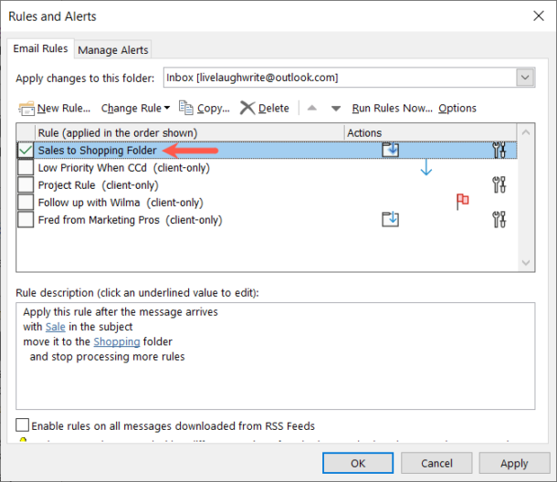 How to Create Rules in Microsoft Outlook