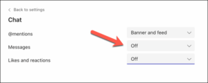 How to Manage or Turn off Microsoft Teams Notifications