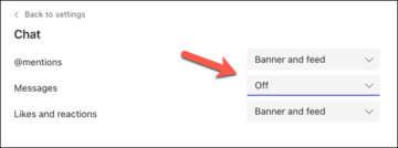 How to Manage or Turn off Microsoft Teams Notifications