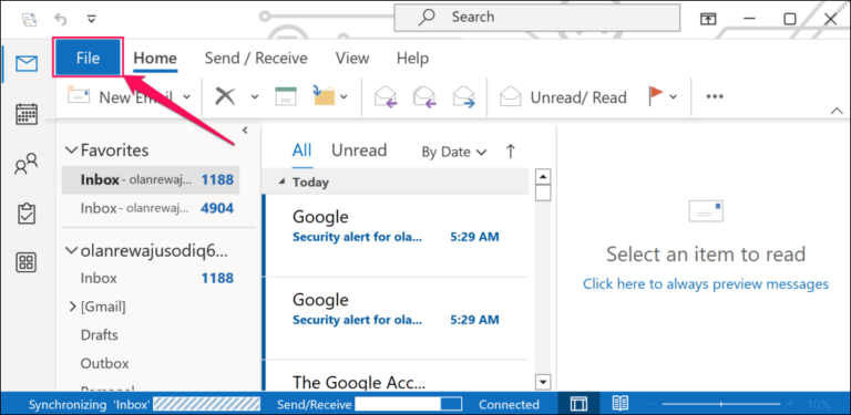 How to Remove or Delete an Email Account From Outlook