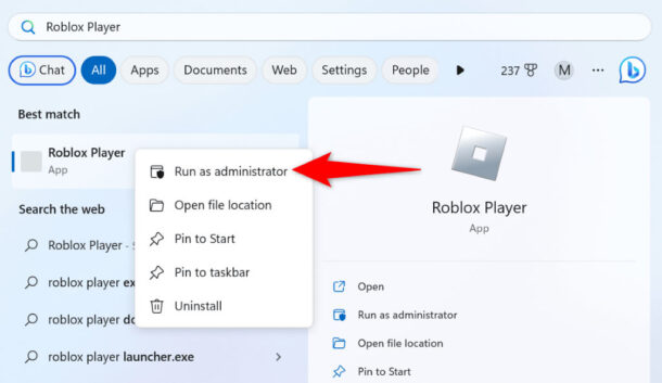 How to Fix “An error occurred while starting Roblox” on Windows