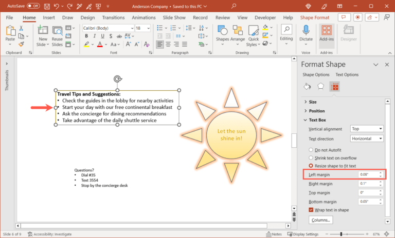 How to Change Slide and Text Margins in PowerPoint