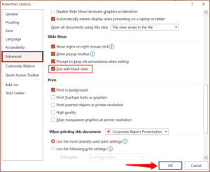 How to Display a Black or White Slide in PowerPoint