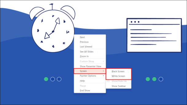 How to Display a Black or White Slide in PowerPoint